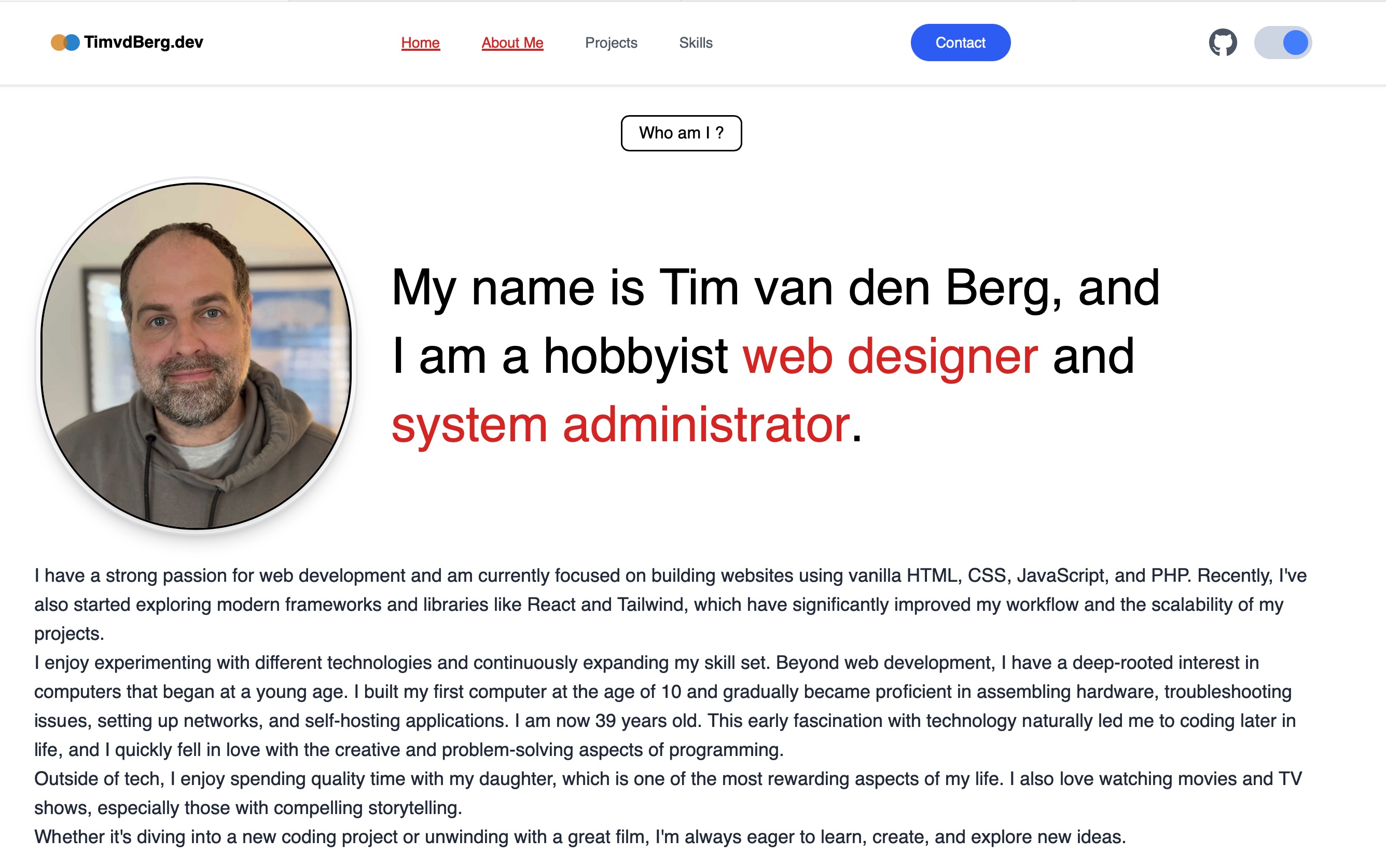 Tim van den Berg | Web Developer & System Administrator